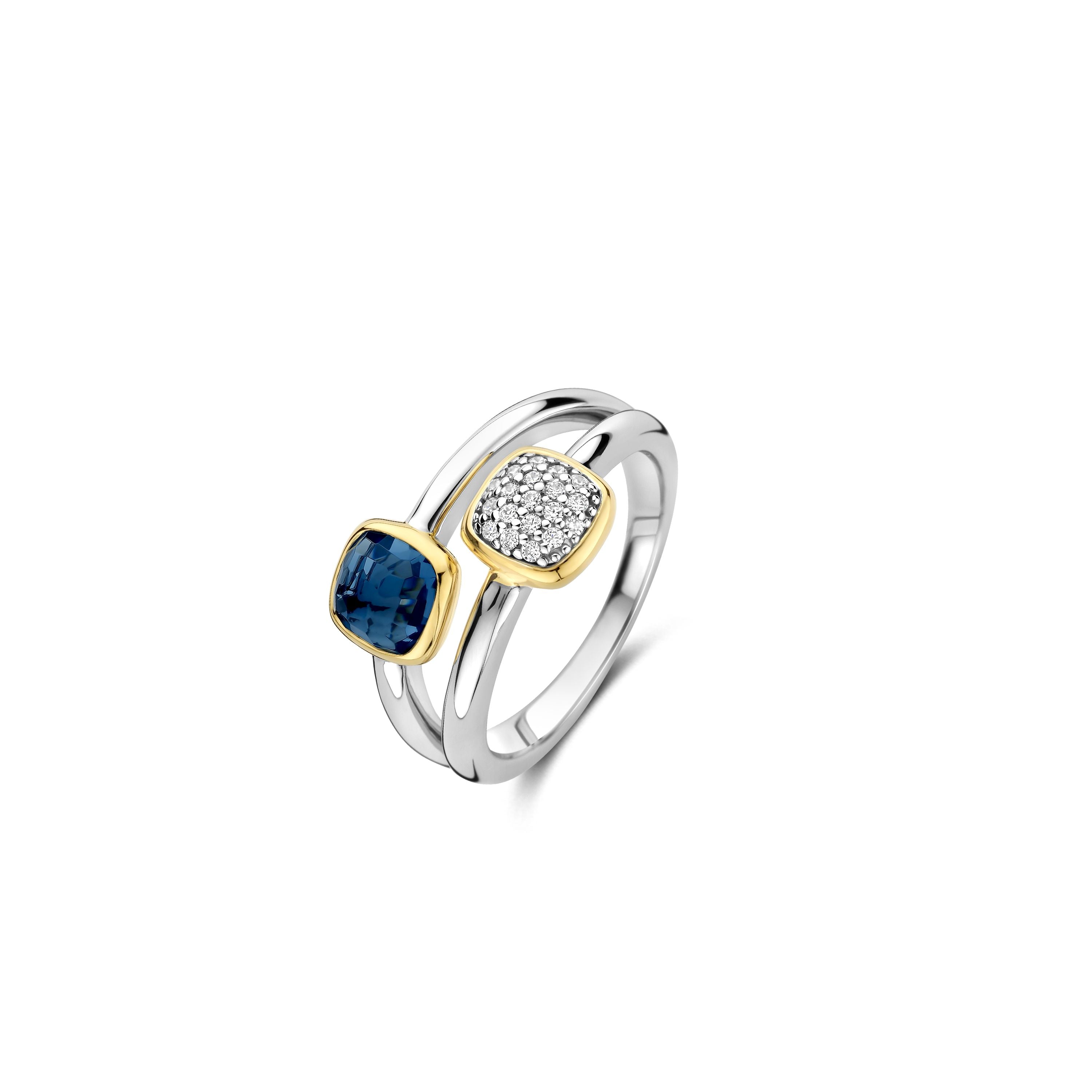 Cushion Blue Double Ring – SHOPKURY.COM