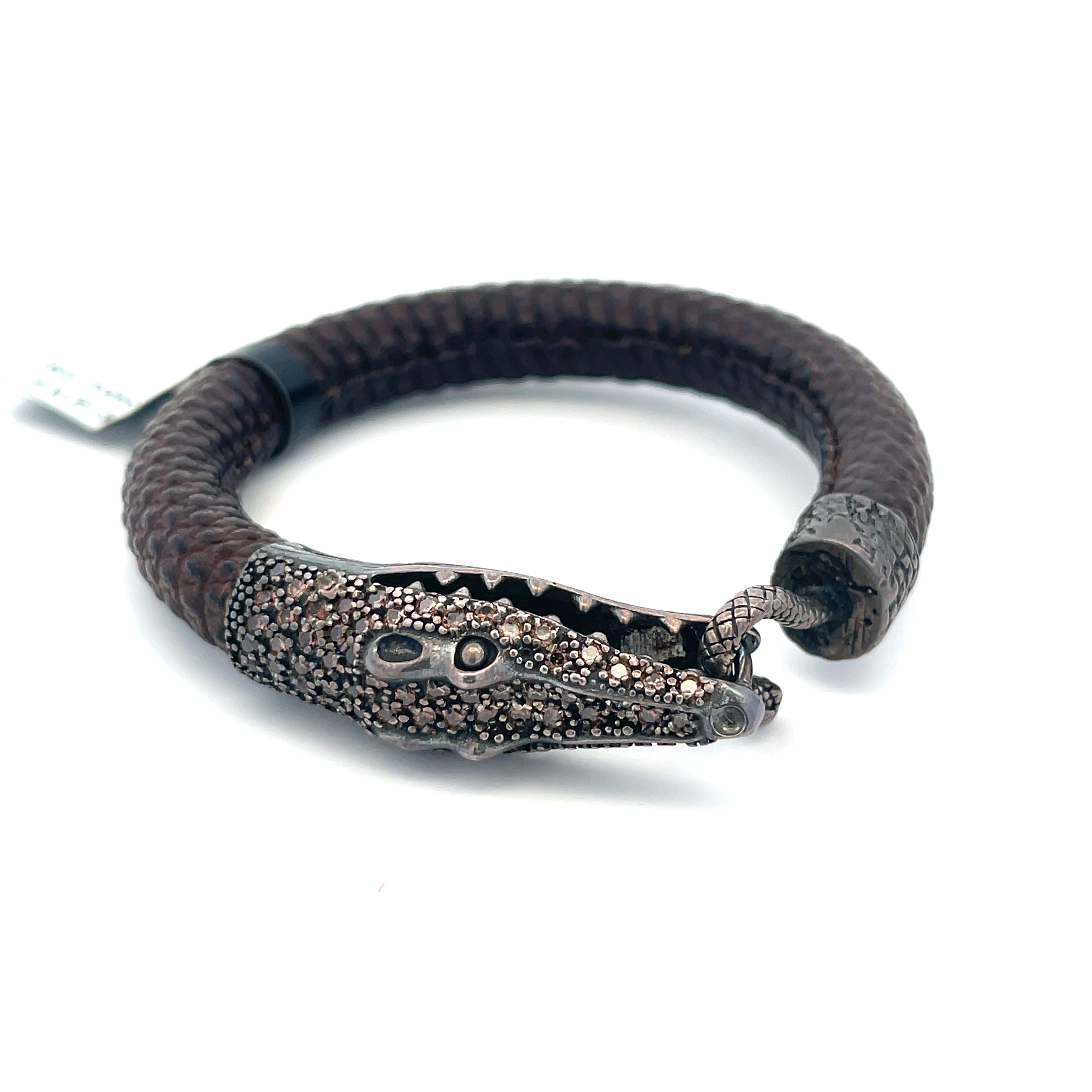 Brown Aligator Leather Bracelet – SHOPKURY.COM