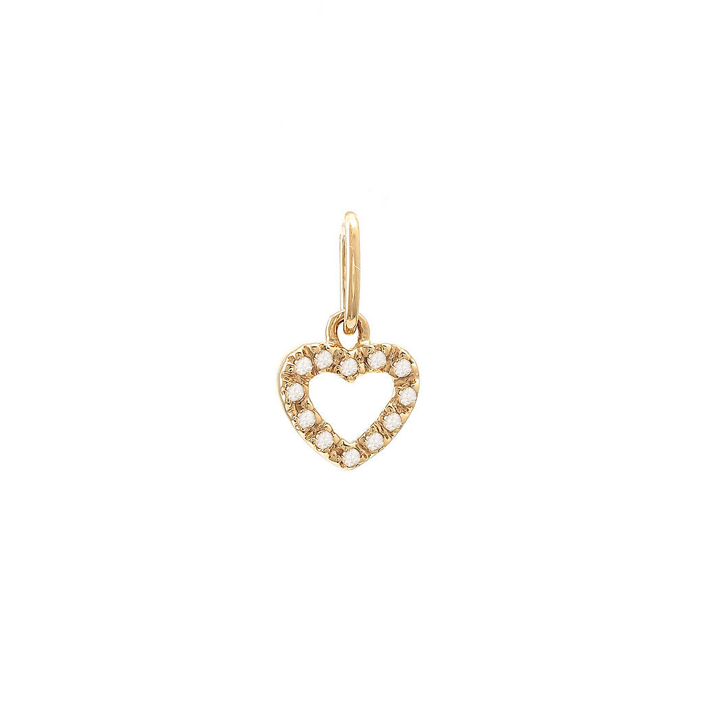 Open Heart Diamond Mini Pendant – SHOPKURY.COM