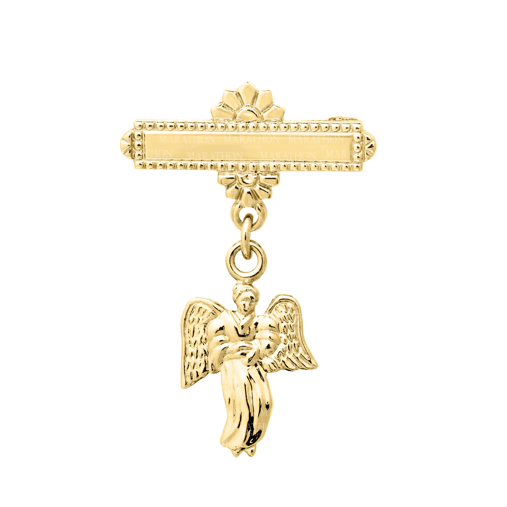 Guardian Angel Gold Plated Baby Pin – SHOPKURY.COM