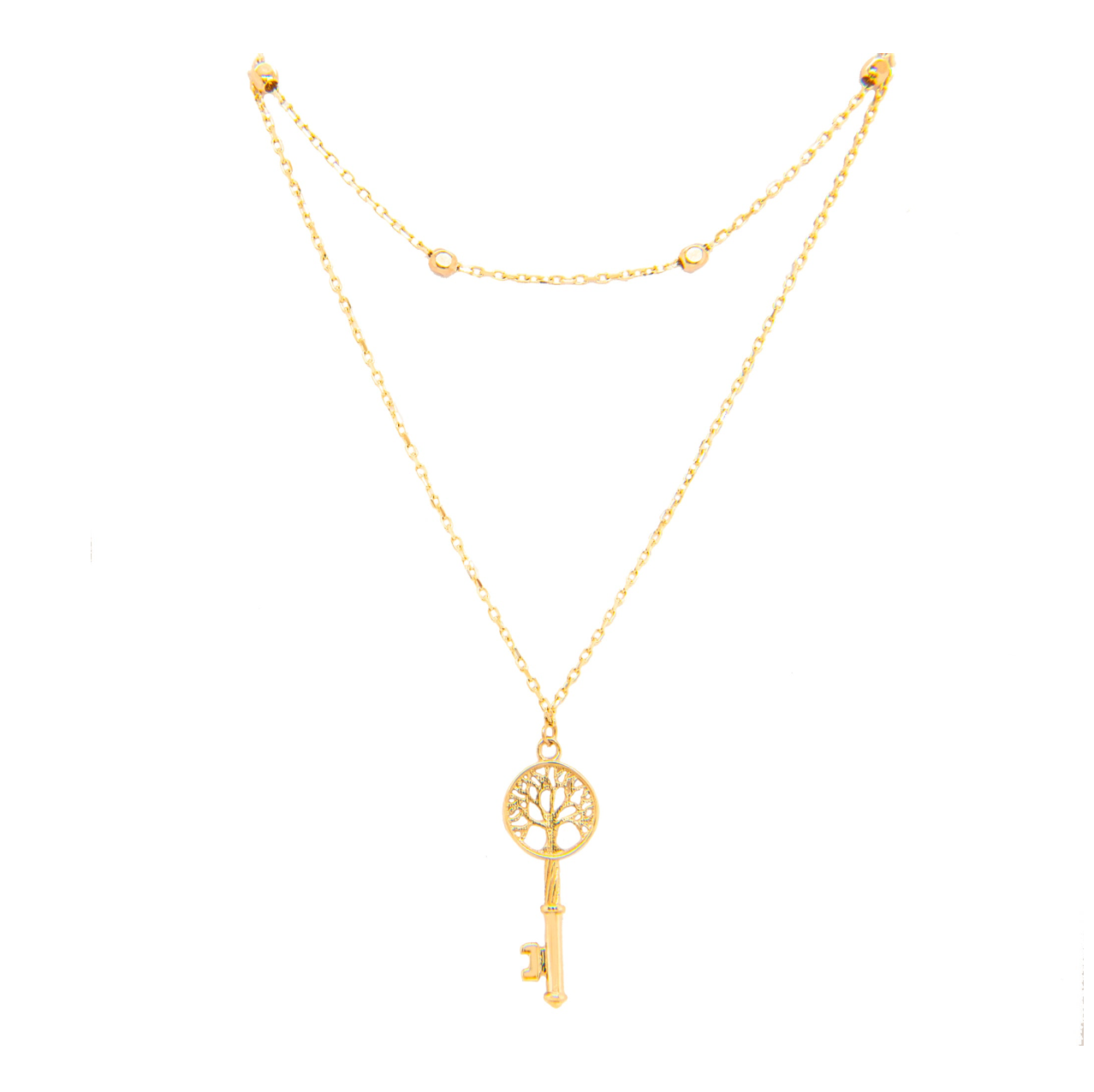 Tree of Life Key Pendant Necklace – SHOPKURY.COM