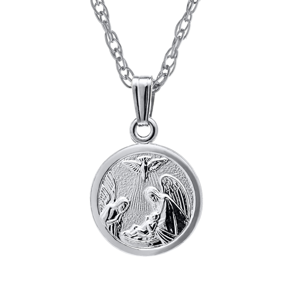 Guardina Angel White Gold Kids Necklace – SHOPKURY.COM