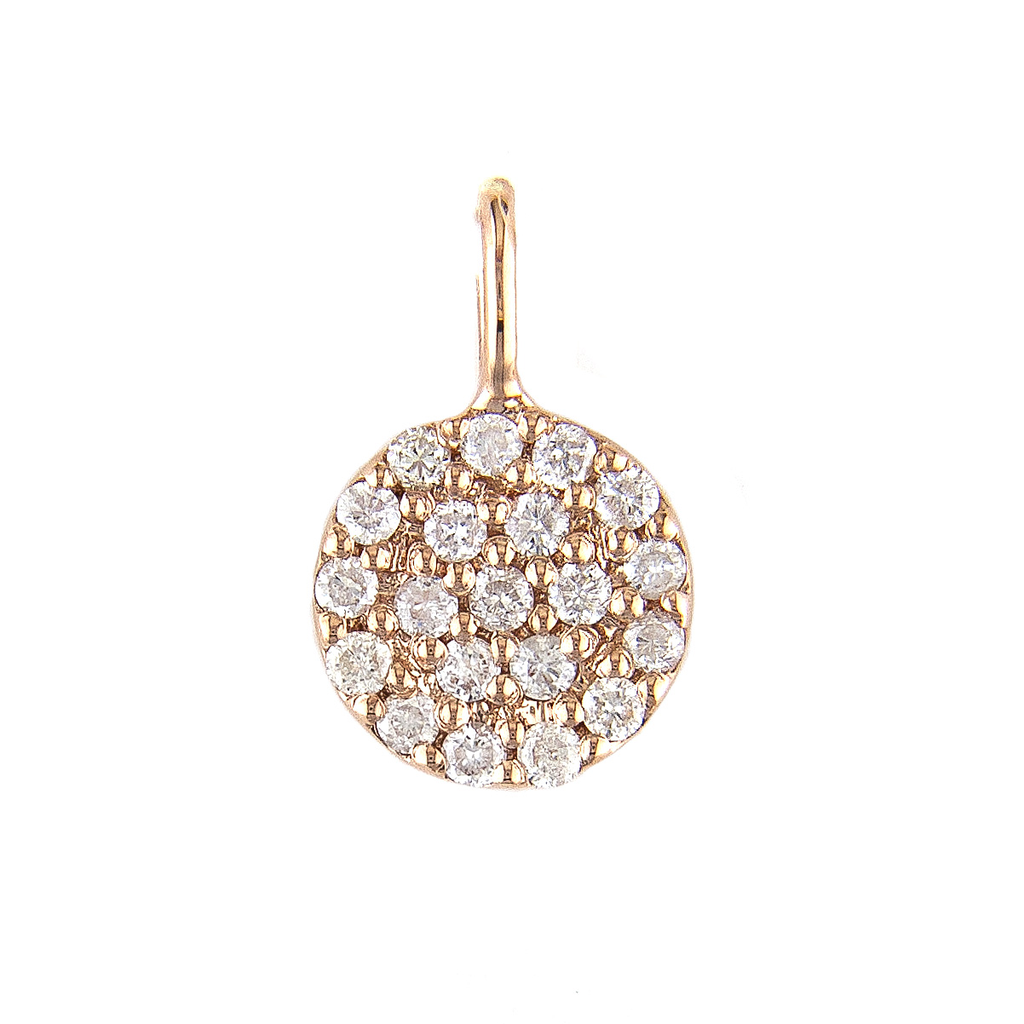 Pave Disk Pendant – SHOPKURY.COM
